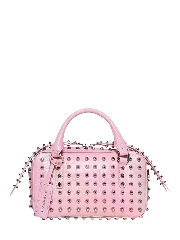 John Richmond Studded Top Handle Bag - Pink