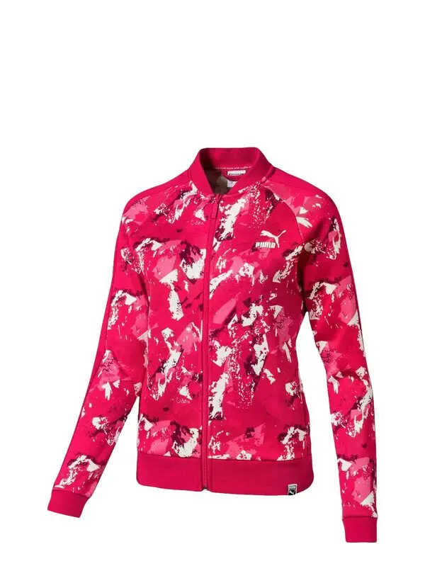 PUMA Printed Track Jacket - Pink