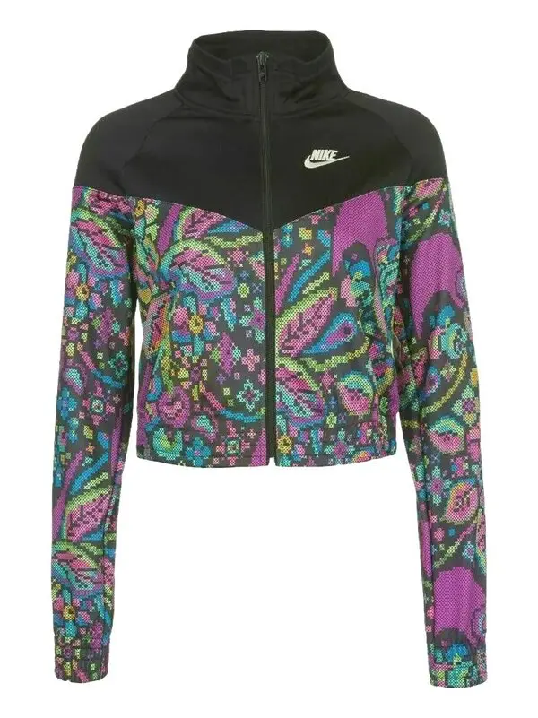 Nike Printed Longsleeve Jacket - Black