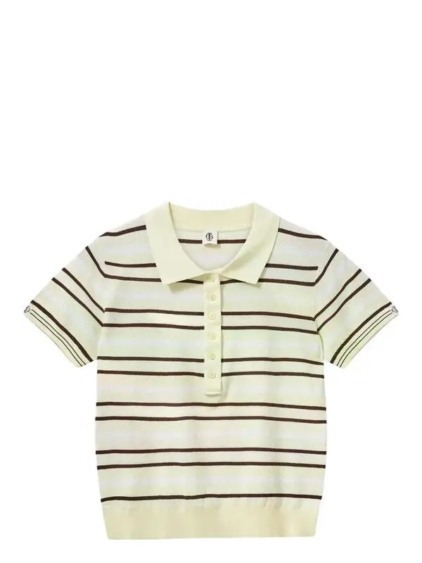 THE GARMENT Striped Polo Shirt - Yellow