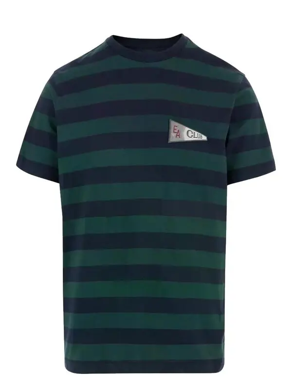 Emporio Armani Eagle Club Striped T-shirt - Blue