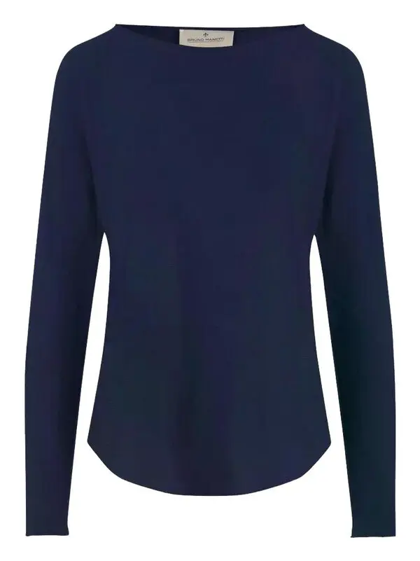 Bruno Manetti Crew-neck Top - Blue