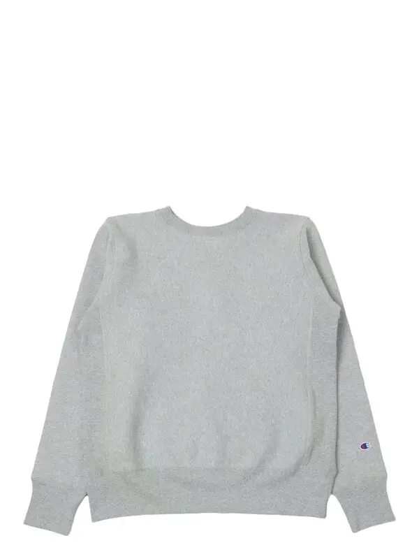 Champion Embroidered Logo Crew-neck Sweater - Grey