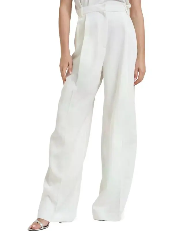 IRO PARIS Pleated Palazzo Pants - White