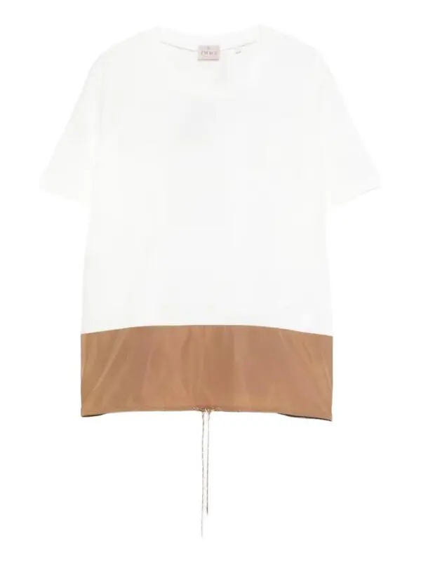 Marella Contrasting-trim T-shirt - Neutrals