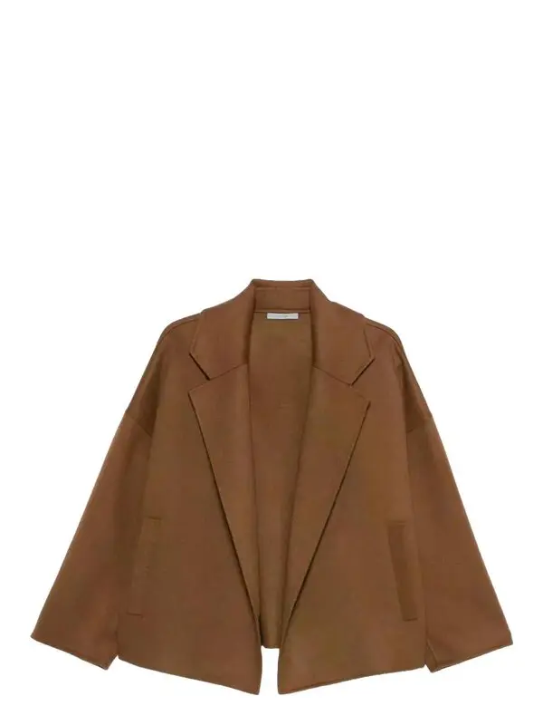 Alberta Ferretti Oversized-lapel Jacket - Brown
