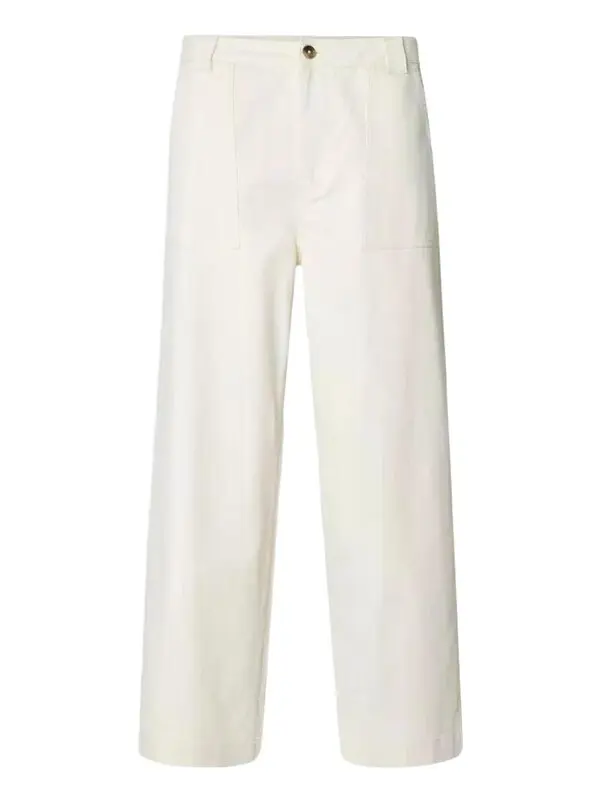 SELECTED Wide Leg Trousers - White