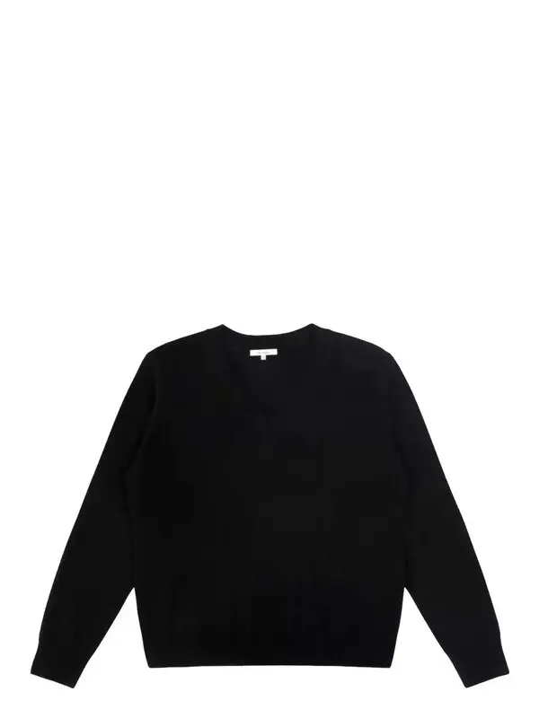 ENTIRE STUDIOS V-neck Long Sleeve Sweater - Black