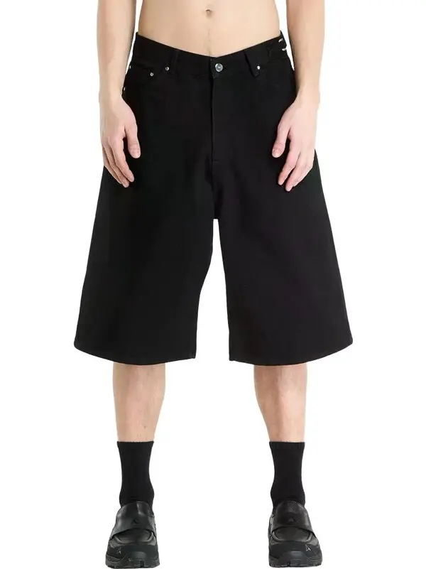 HELIOT EMIL Fence Denim Shorts - Black