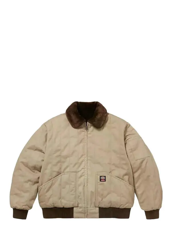 Supreme X Dickies Reversible-design Quilted Work Jacket - Neutrals