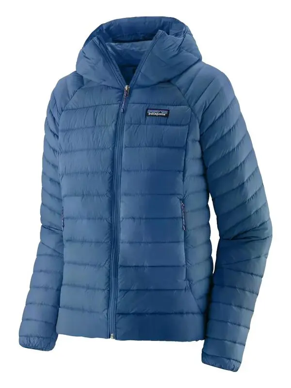 Patagonia Hooded Quilted Jacket - Blue