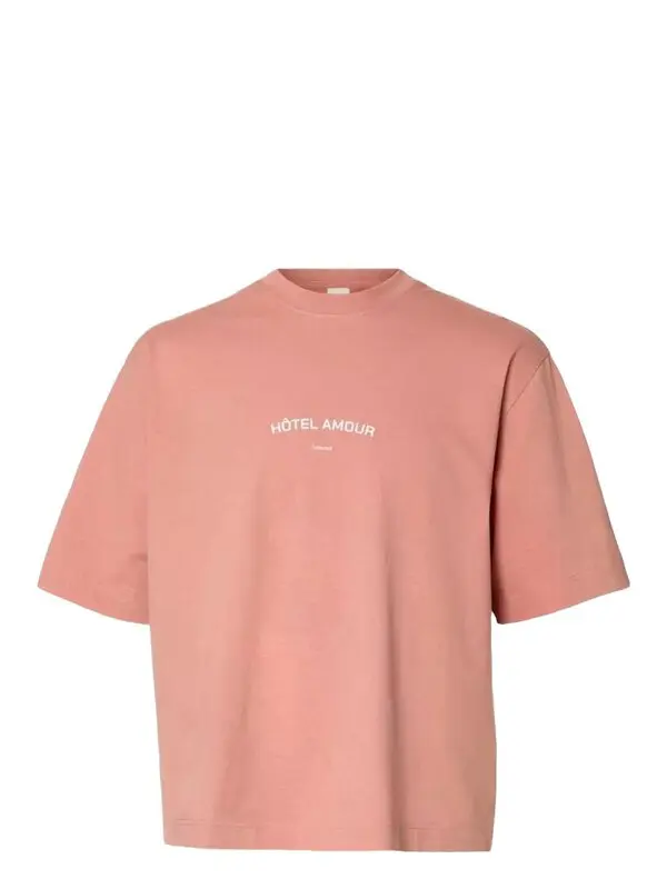SELECTED Crew-neck T-shirt - Pink