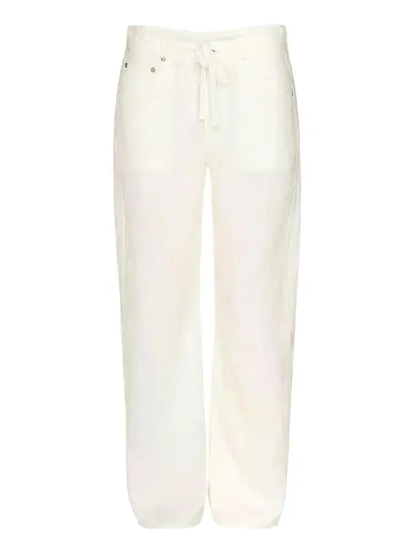 Citizens Of Humanity Drawstring Wide Leg Trousers - Neutrals