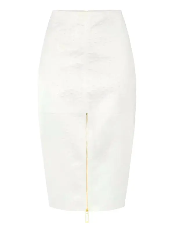 Elisabetta Franchi High-waist Midi Skirt - White