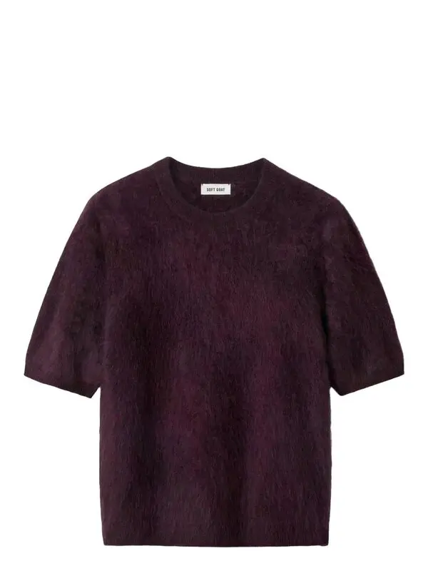 Soft Goat Short-sleeve T-shirt - Purple