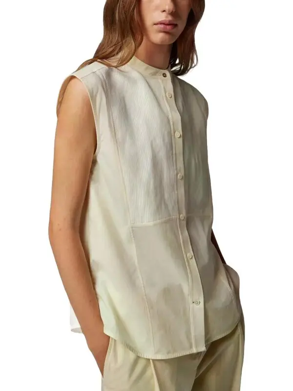Paul Smith Grandad Button Shirt - Cream