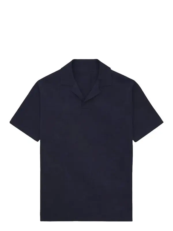 FORTELA Adrien Camp-collar Polo Shirt - Blue