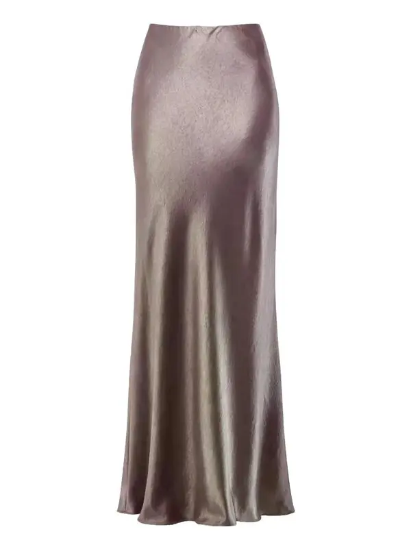 Liviana Conti Remie Drape Long Skirt - Brown