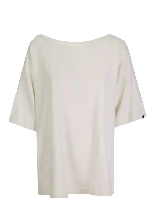 EXTREME CASHMERE X Short-sleeve Collum T-shirt - Neutrals
