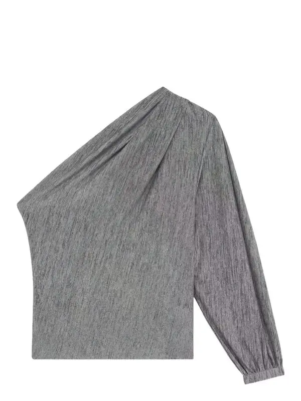 IRO PARIS One-shoulder Gathered Blouse - Grey