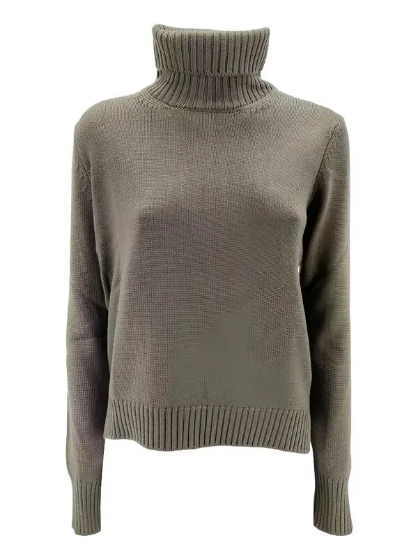 GRAN SASSO Roll-neck Knitted Top - Brown