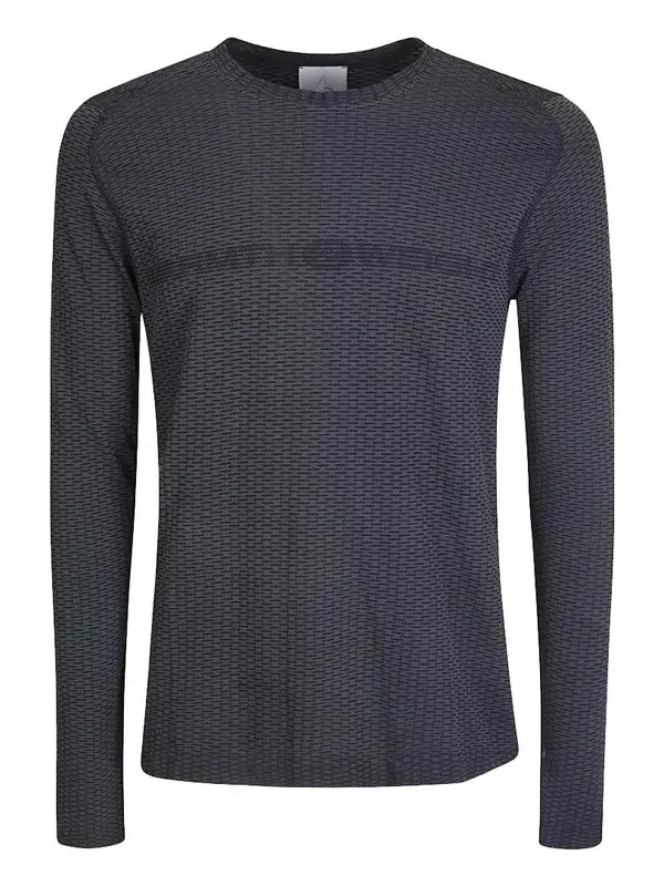 ROA Textured Long-sleeve T-shirt - Grey