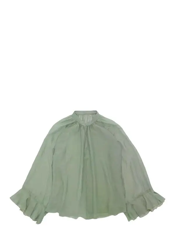 FORTELA Ambre Silk Blouse - Green