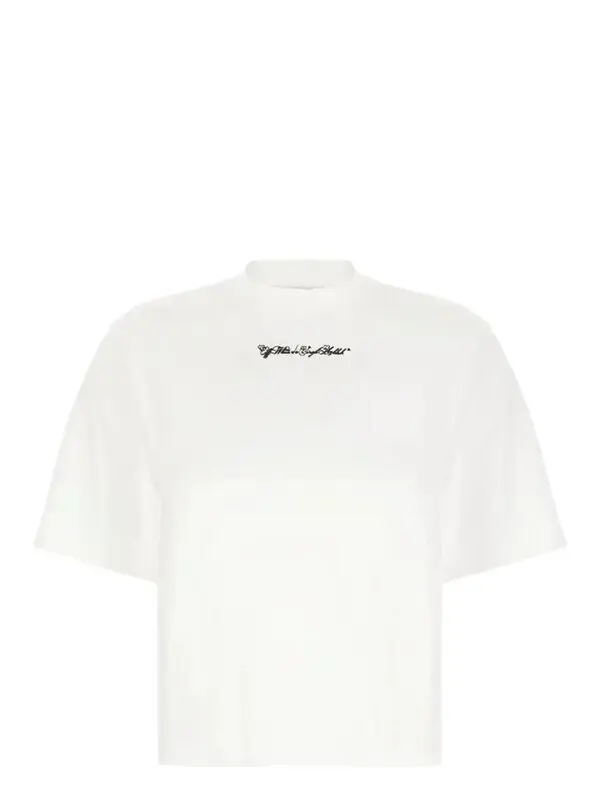 Off-White Cotton T-shirt - White