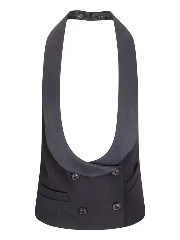 MAISON MARGIELA Double-breasted Waistcoat - Black