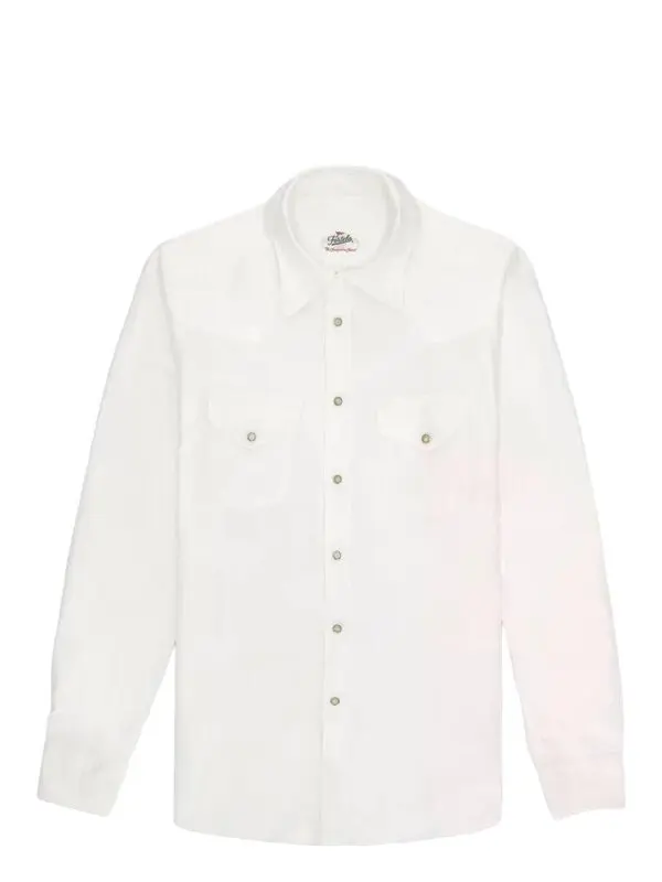 FORTELA Tex Western Flap-pocket Cotton Shirt - White