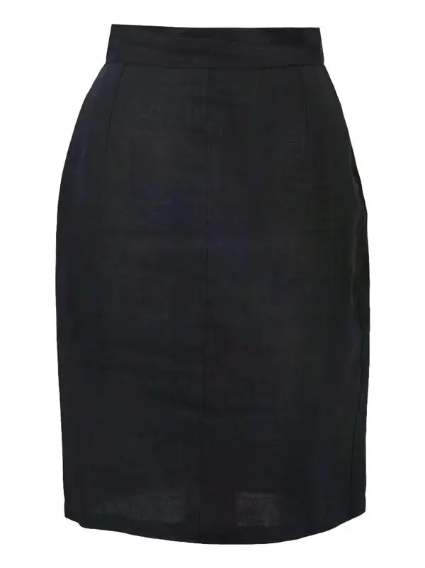 Versace Pencil Midi Skirt - Black