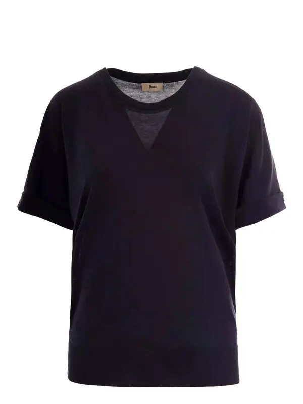 Herno Fine-knit T-shirt - Blue