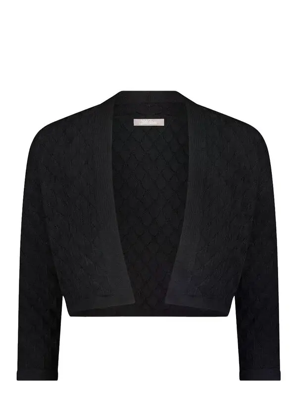 Lela Rose Open-front Knit Bolero - Black