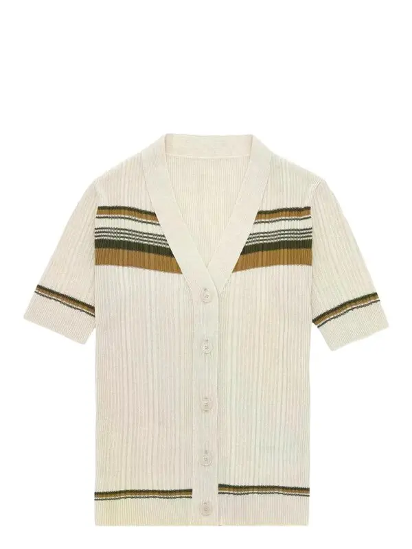 FORTELA Striped Button Shirt - Neutrals