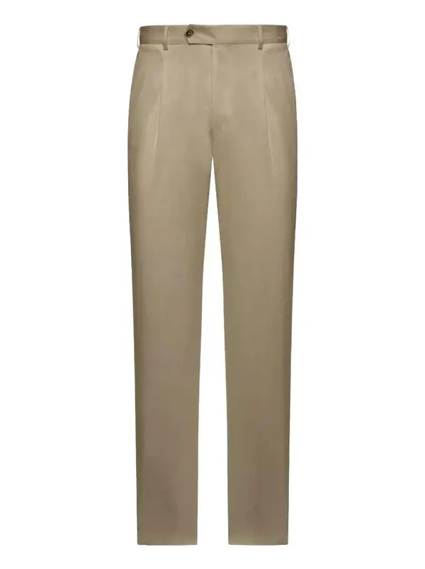 PT TORINO Pleated Tailored Trousers - Neutrals
