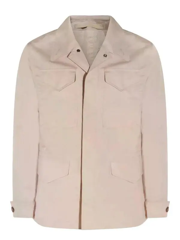 Eleventy Button Pocket Jacket - Neutrals