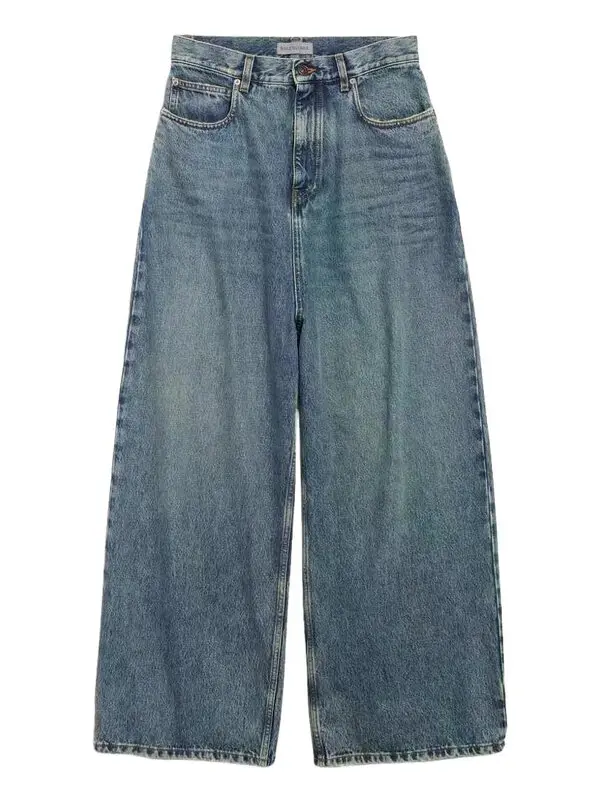 Balenciaga Low-rise Baggy Jeans - Blue