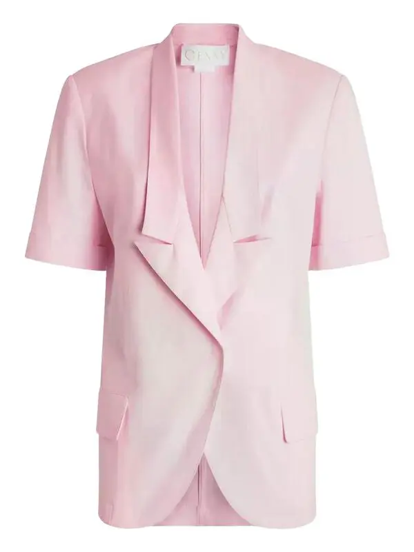 GENNY Short-sleeve Blazer - Pink