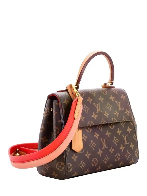 LOUIS VUITTON Cluny Top Handle Bb Satchel Monogram Canvas - Brown