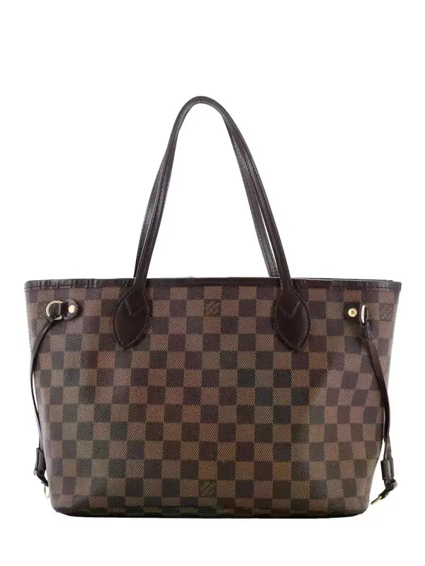 LOUIS VUITTON Neverfull Damier Pm Tote Bag - Brown