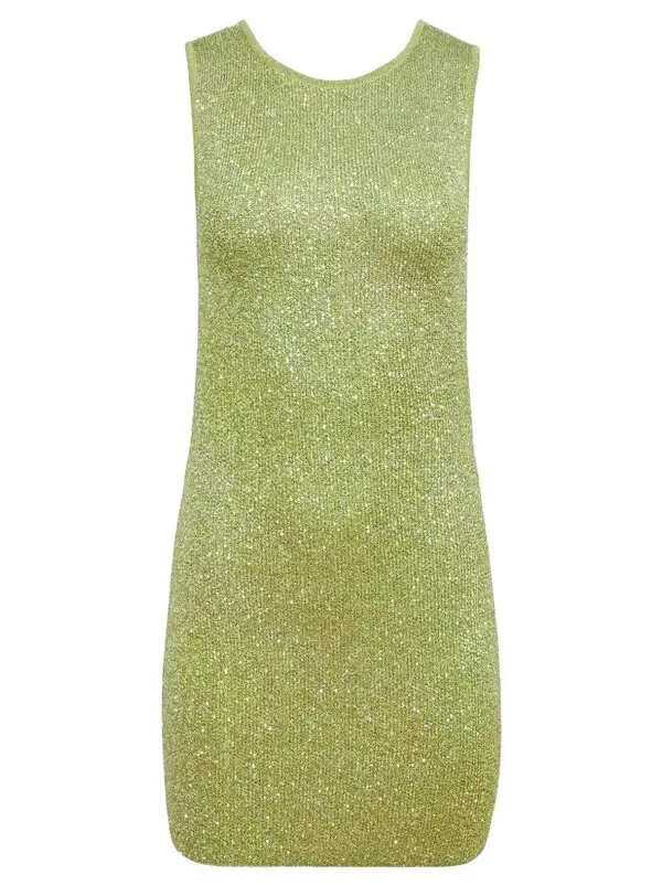 TOCCIN Alaina Low-back Mini Dress - Green