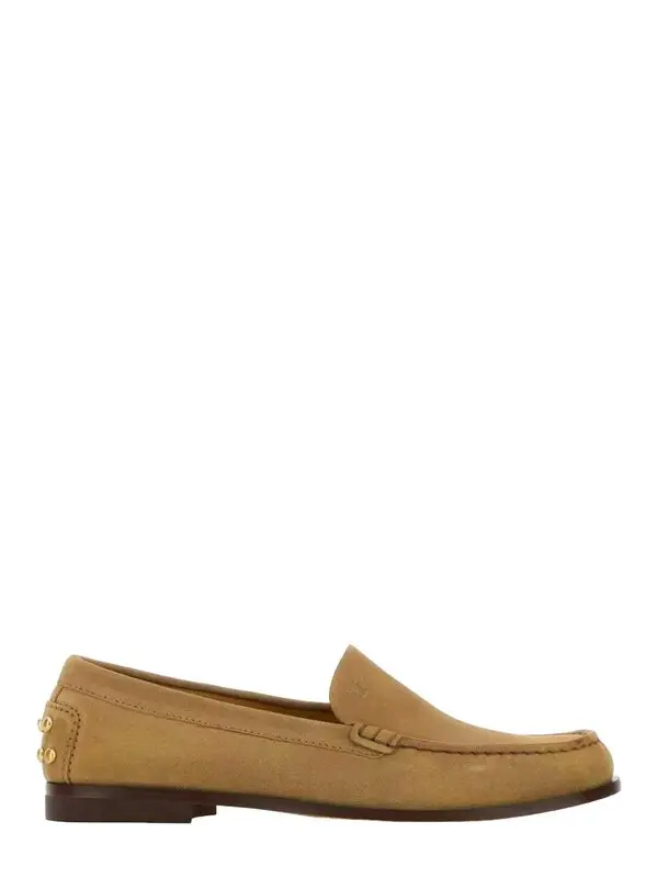 TOD'S Suede Loafers - Neutrals