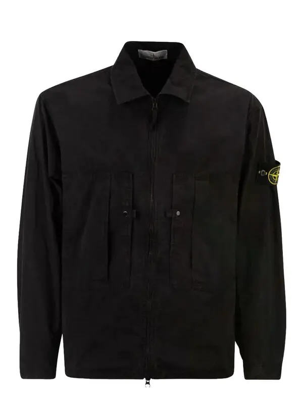 Stone Island Chest-pockets Zip Jacket - Black
