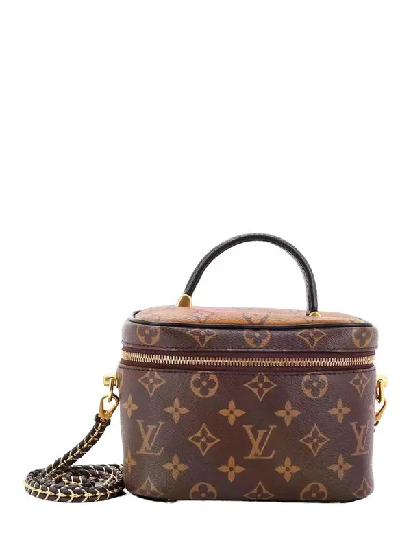 LOUIS VUITTON Vanity Handbag Reverse Monogram Canvas Pm - Brown