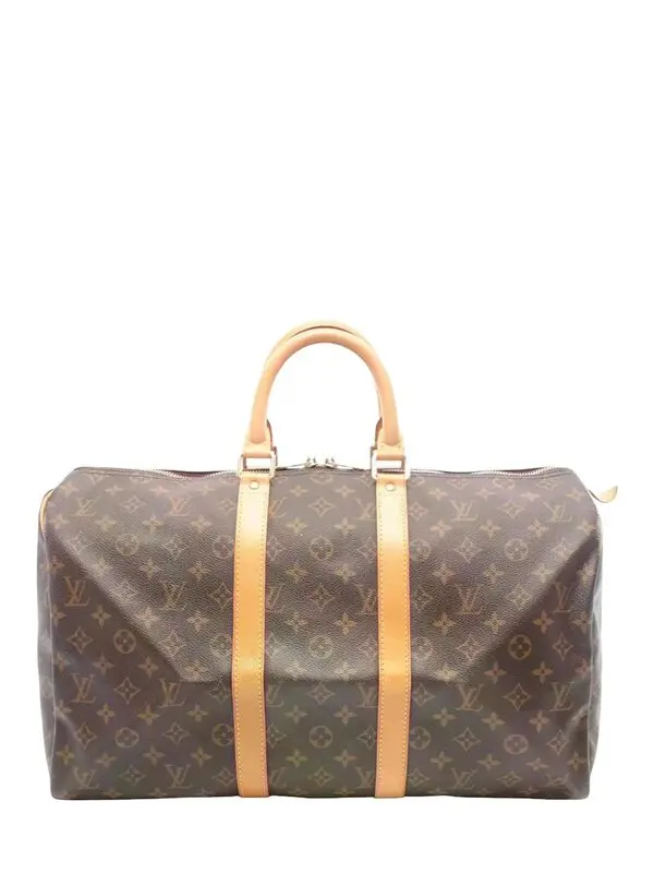 LOUIS VUITTON 1998 Monogram Keepall 45 Travel Bag - Brown