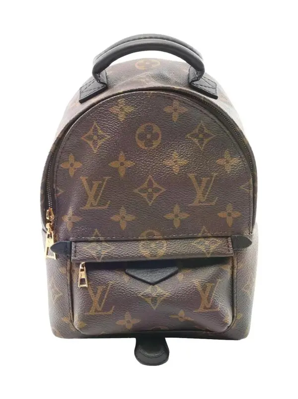 LOUIS VUITTON 2018 Monogram Mini Palm Springs Backpack - Brown