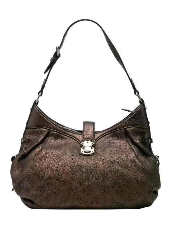 LOUIS VUITTON 2008 Monogram Mahina Xs Crossbody Bag - Brown