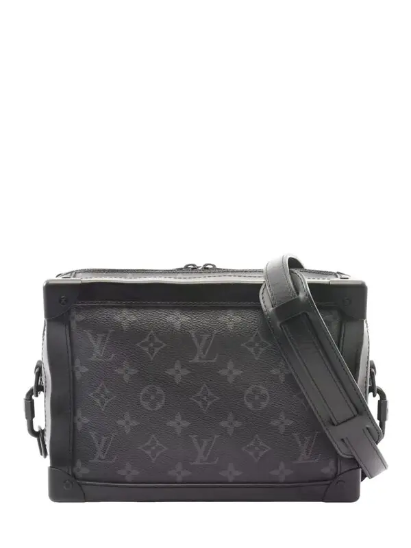 LOUIS VUITTON 2019 Monogram Eclipse Soft Trunk Crossbody Bag - Black