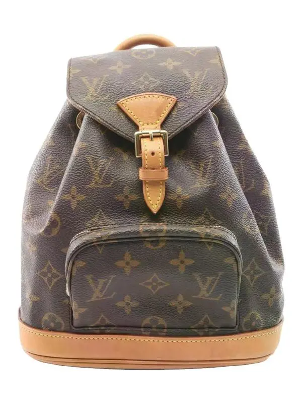 LOUIS VUITTON 2001 Monogram Mini Montsouris Backpack - Brown