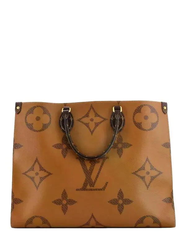 LOUIS VUITTON Onthego Reverse Monogram Giant Gm Tote Bag - Brown
